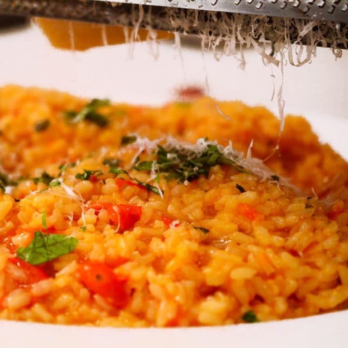 Risotto al Pomodoro - Italian Recipe for Tomato Risotto from Platter Talk