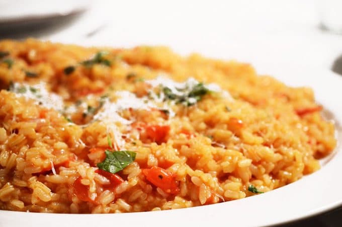 Risotto al Pomodoro - Italian Recipe for Tomato Risotto from Platter Talk