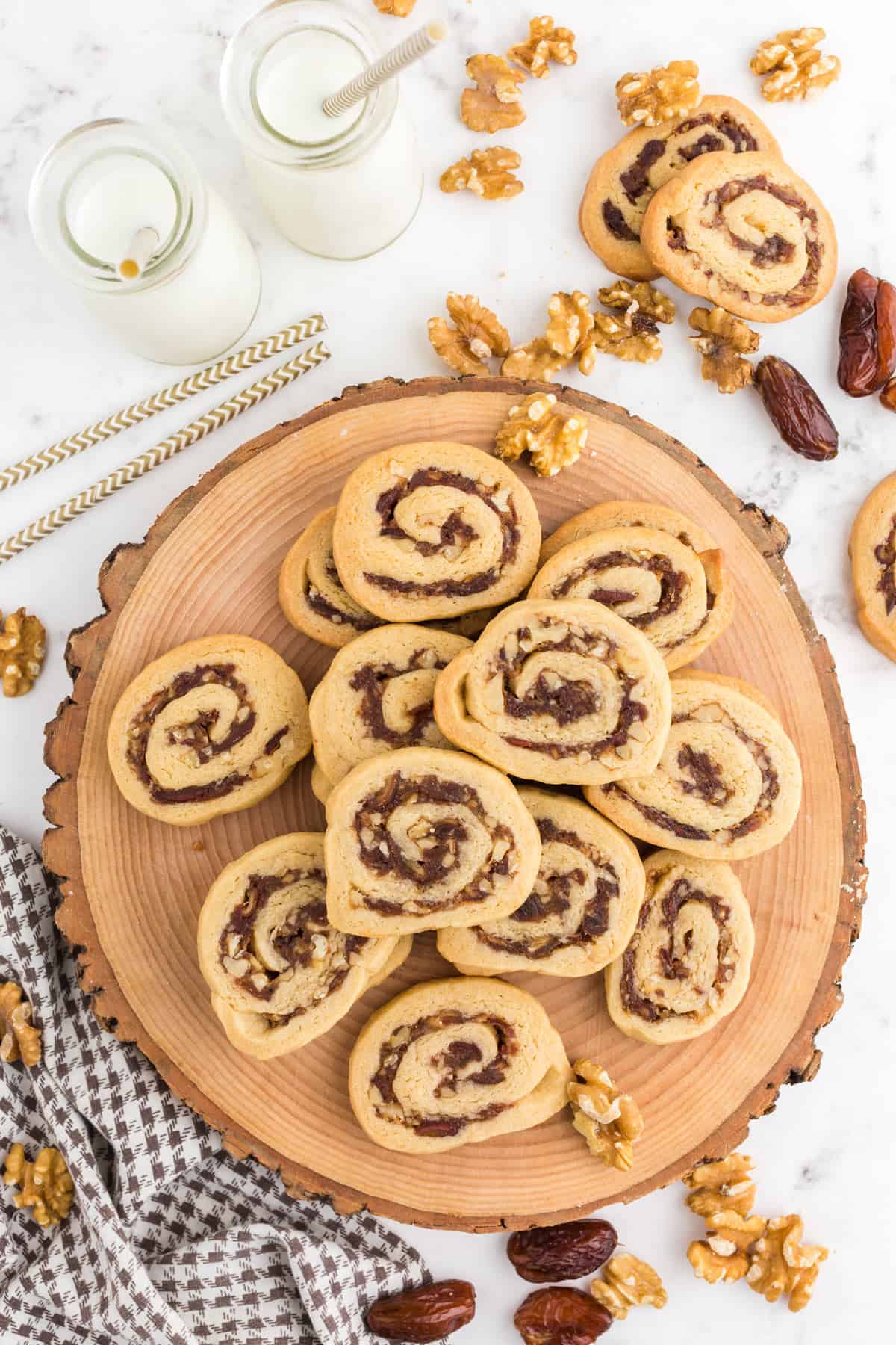 Date Pinwheel Cookies - By Platter Talk