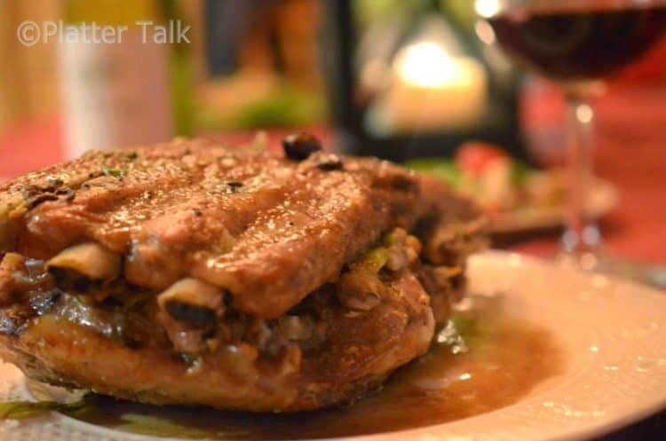 Baked Spareribs with Apple-Celery Stuffing - Platter Talk