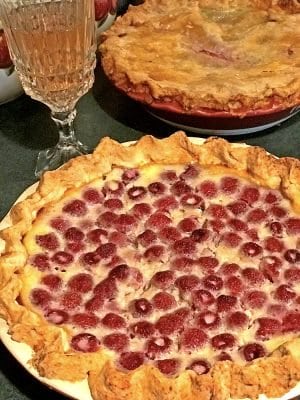 Raspberry Custard Pie - Easy Raspberry Pie from Platter Talk