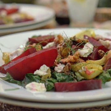 Wilted Red Chard with Fennel and Roasted Beets - Platter Talk