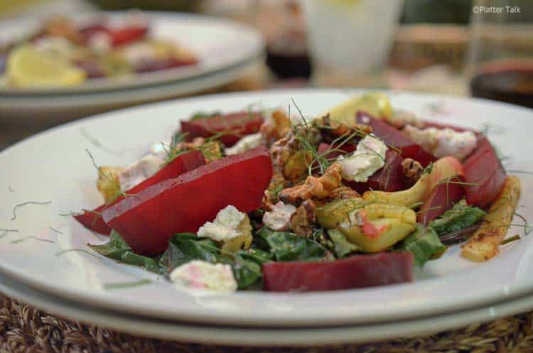 Wilted Red Chard with Fennel and Roasted Beets - Platter Talk