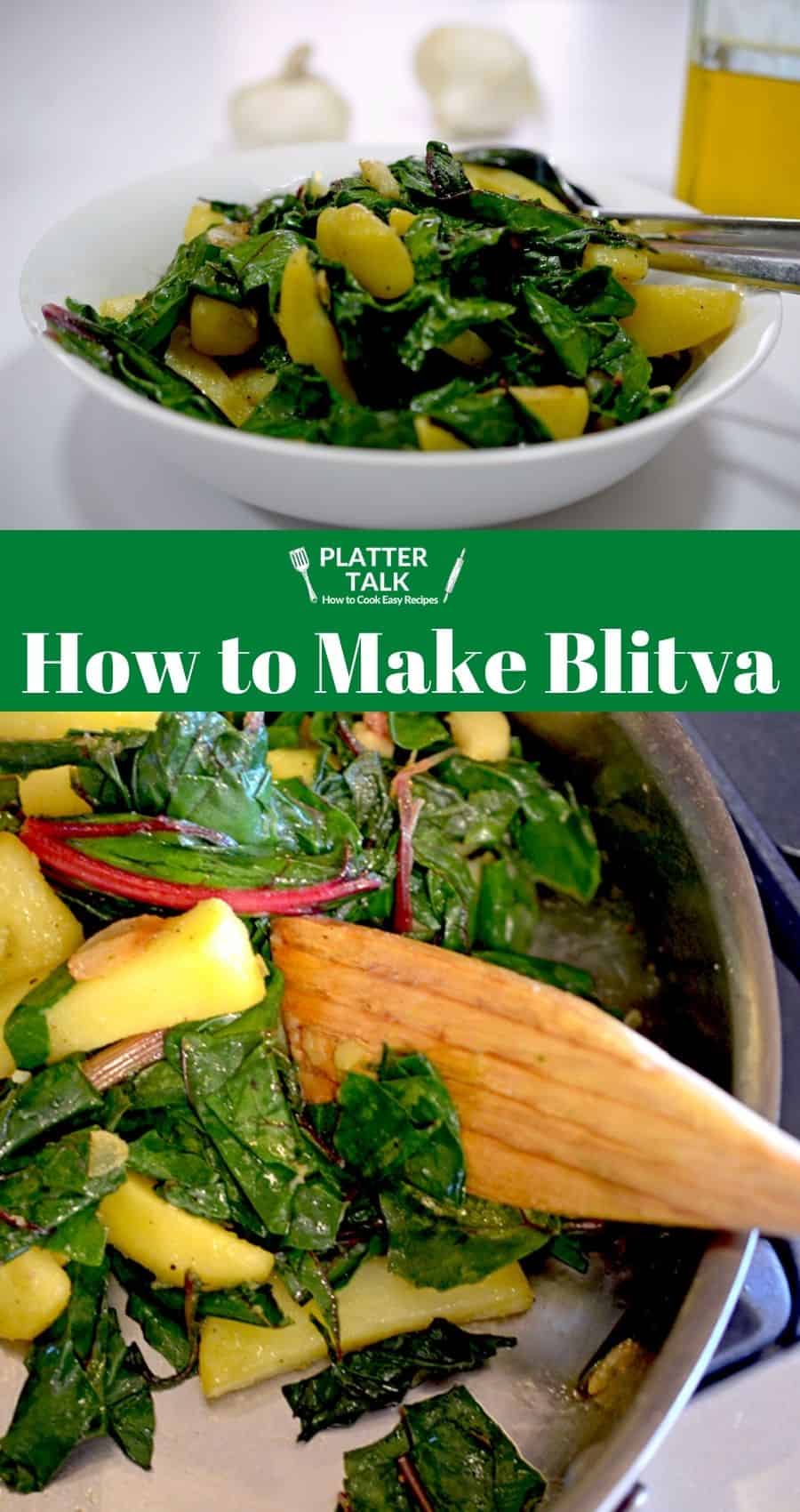 Blitva (Swiss Chard with Potatoes) - Platter Talk