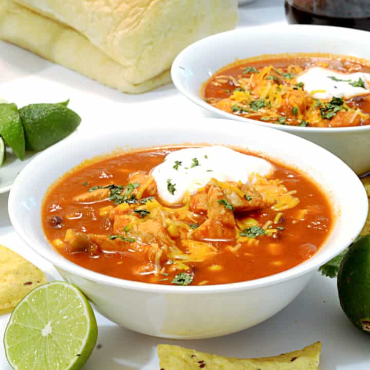 Slow Cooker Mexican Chicken Soup - Platter Talk