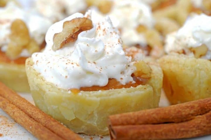 Cinnamon Pumpkin Pie Poppers, a bite-size autumn dessert.