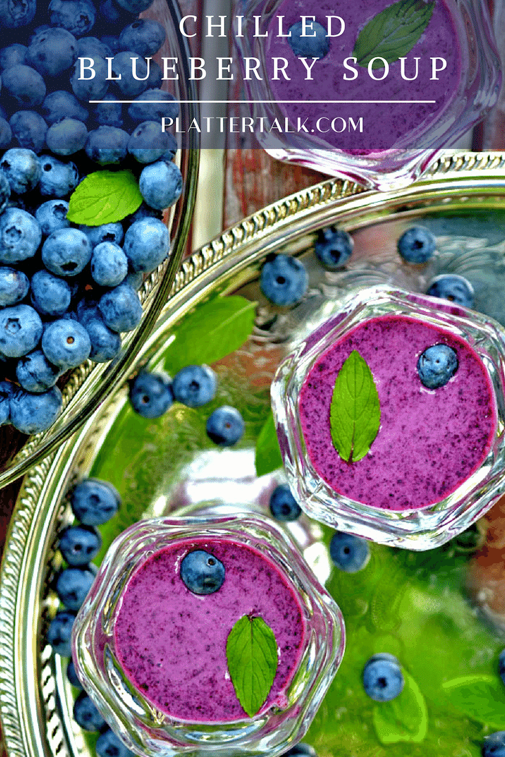 Chilled Blueberry Soup Recipe or Warm Blåbärssoppa - Platter Talk
