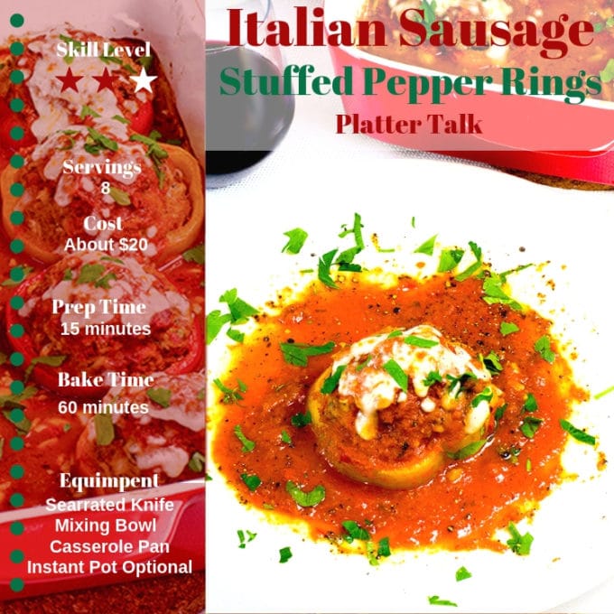 Stuffed Peppers Recipe - Stuffed Pepper Rings - Dinner Party Perfect