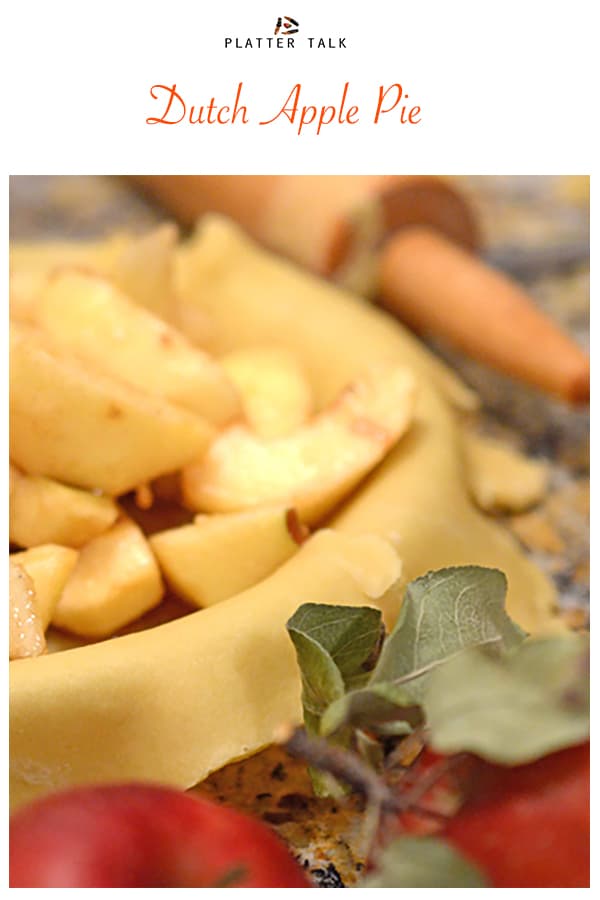 Open Face Apple Pie - Easy Dutch Apple Pie Recipe from Platter Talk