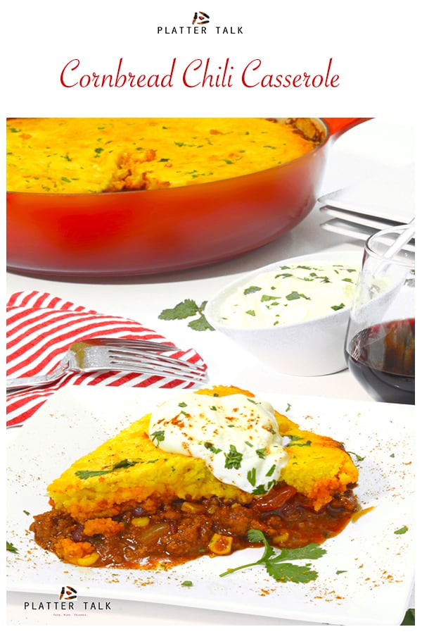 Chili Cornbread Casserole - Platter Talk