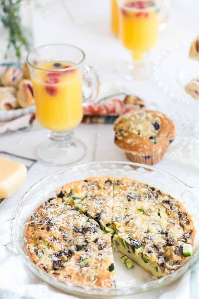 Crustless Zucchini Quiche - Platter Talk