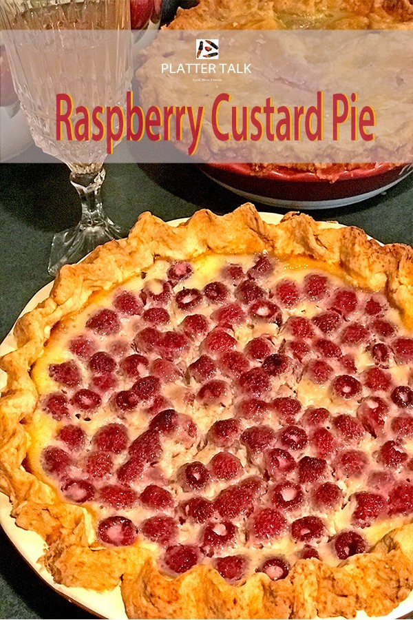 Raspberry Custard Pie - Easy Raspberry Pie from Platter Talk