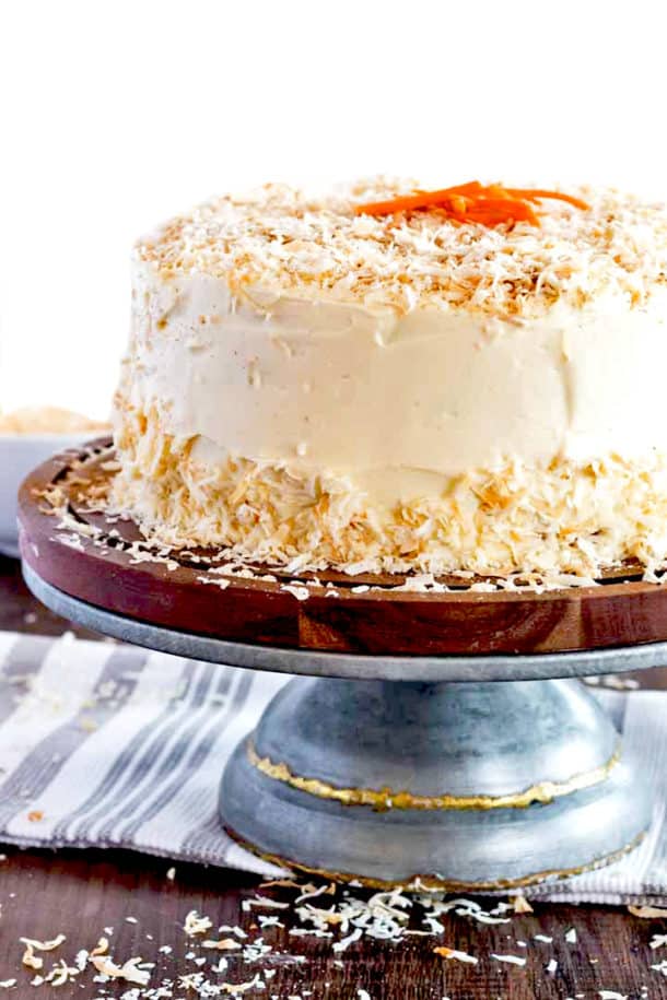 Coconut Carrot Cake - Moist Carrot Cake Recipe- Platter Talk
