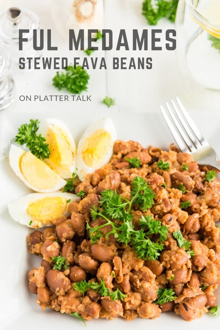 Ful Medames (Stewed Fava Beans) - National Dish of Egypt - Platter Talk