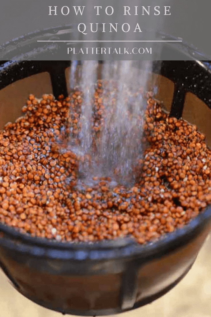 Easy Rinse Method for Quinoa - How to Rinse Quinoa - Platter Talk