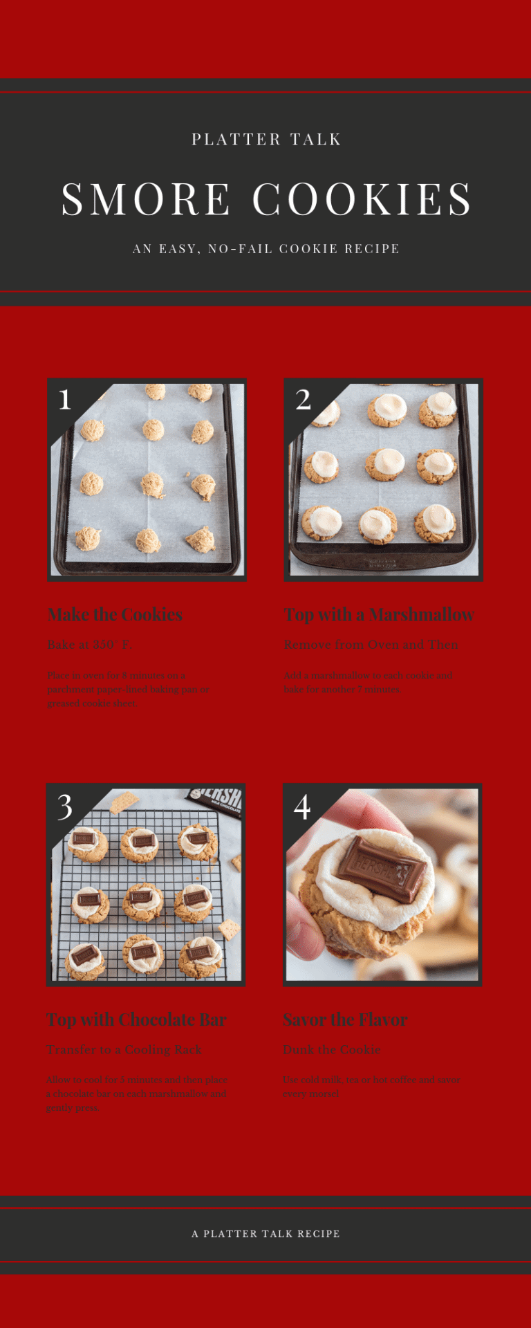 S'more Cookies - Easy S'mores Dessert Recipe from Platter Talk