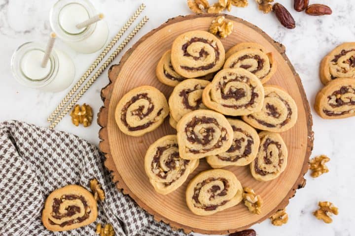 Date Pinwheel Cookies - By Platter Talk