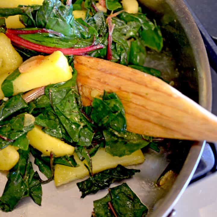 Blitva (Swiss Chard with Potatoes) - Platter Talk