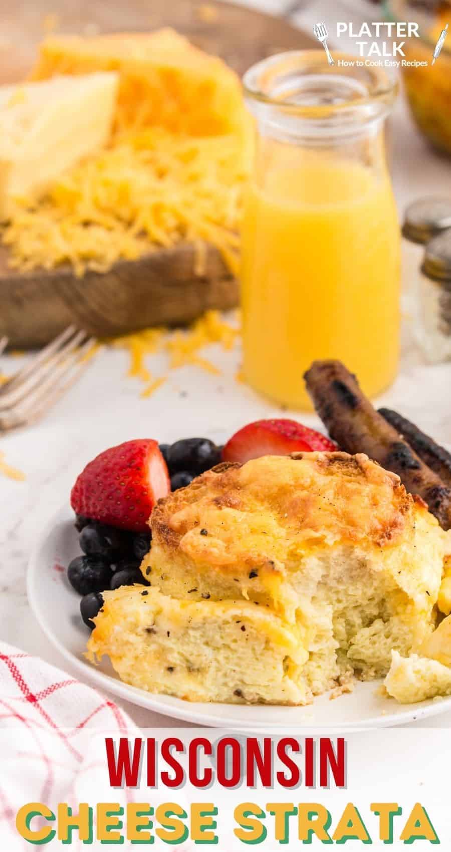 Easy Cheese Strata Recipe - Platter Talk