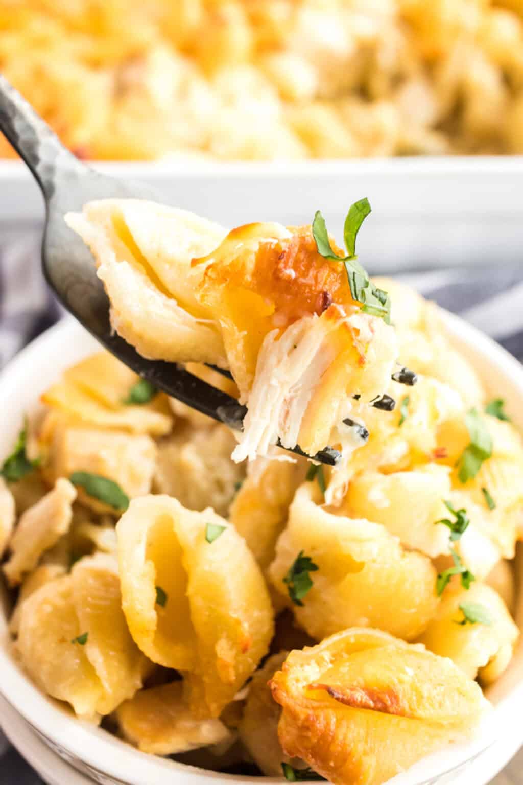 Crispy Leftover Chicken and Shells Casserole - Platter Talk