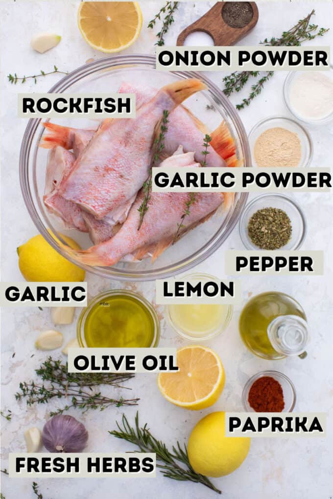 Baked Rockfish with Lemon and Garlic - Platter Talk