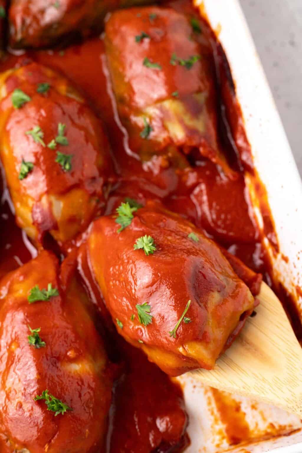 Golumpki (Gołąbki, Polish Stuffed Cabbage Rolls)