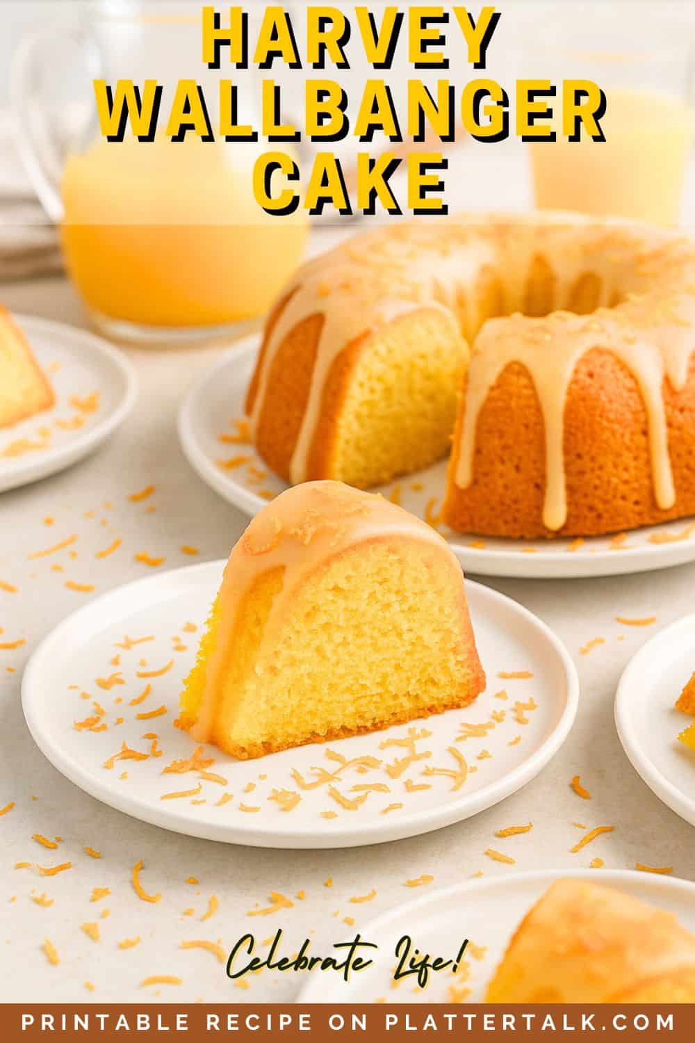 Harvey Wallbanger Cake - Platter Talk