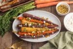Roasted Rainbow Carrots with Maple Balsamic Glaze - Platter Talk