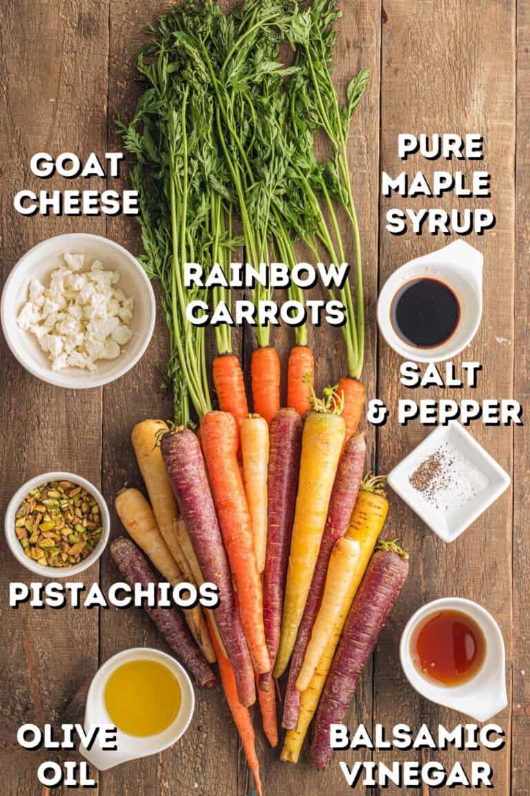 Roasted Rainbow Carrots with Maple Balsamic Glaze - Platter Talk