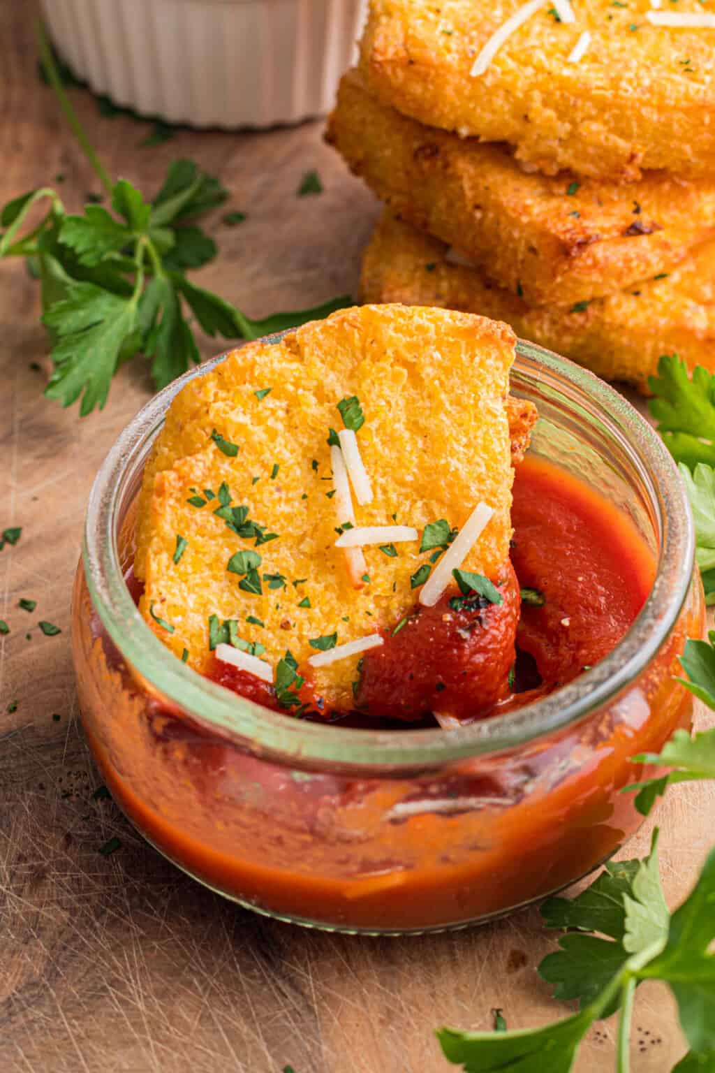 Air Fryer Polenta (Homemade and Crispy) - Platter Talk